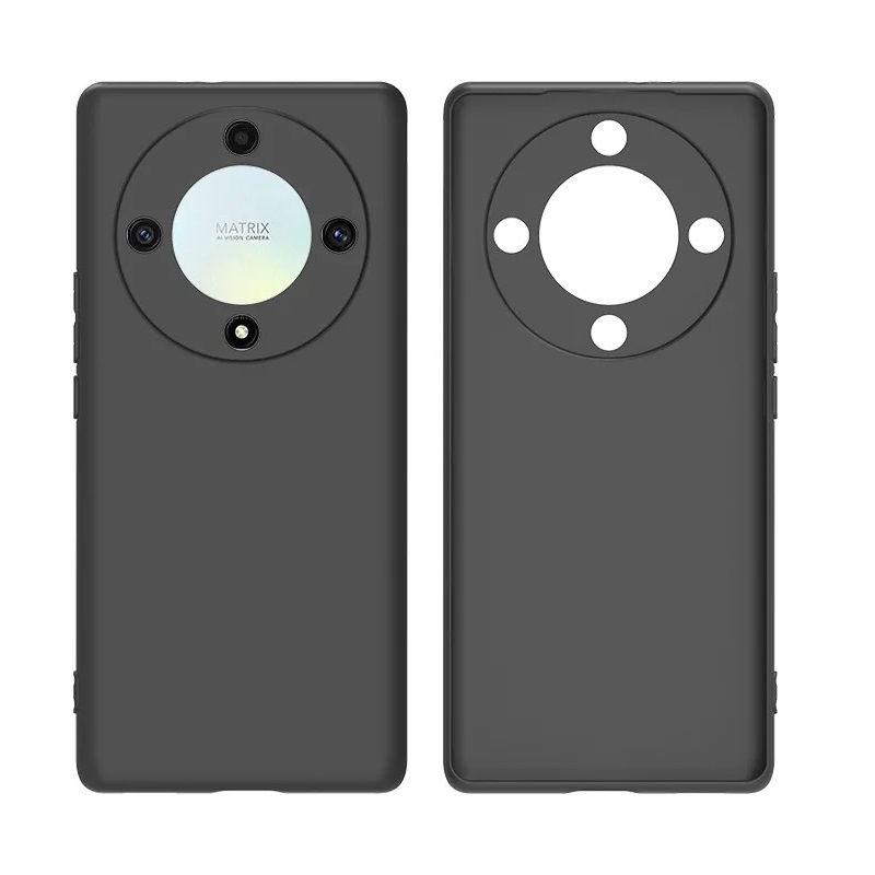 Pure Liquid Silicone Case Casing Cover For HONOR X9D / X9C / X9B / X9A 5G Series (BLACK ...