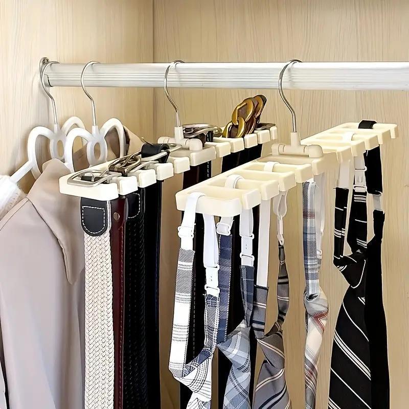 Belt Hanger Tie Hanger 10-hole belt storage rack hanging tie shelf silk ...