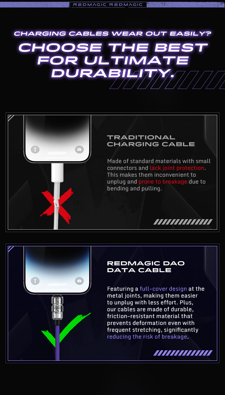 REDMAGIC DAO Type CtoL Data Cable | Shopee Malaysia