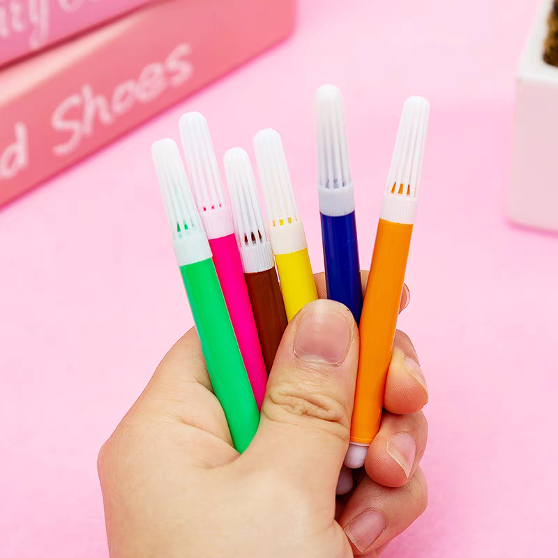 12pcs Water Based Coloring Pen Early Learn Pencil Warna Kids Washable ...