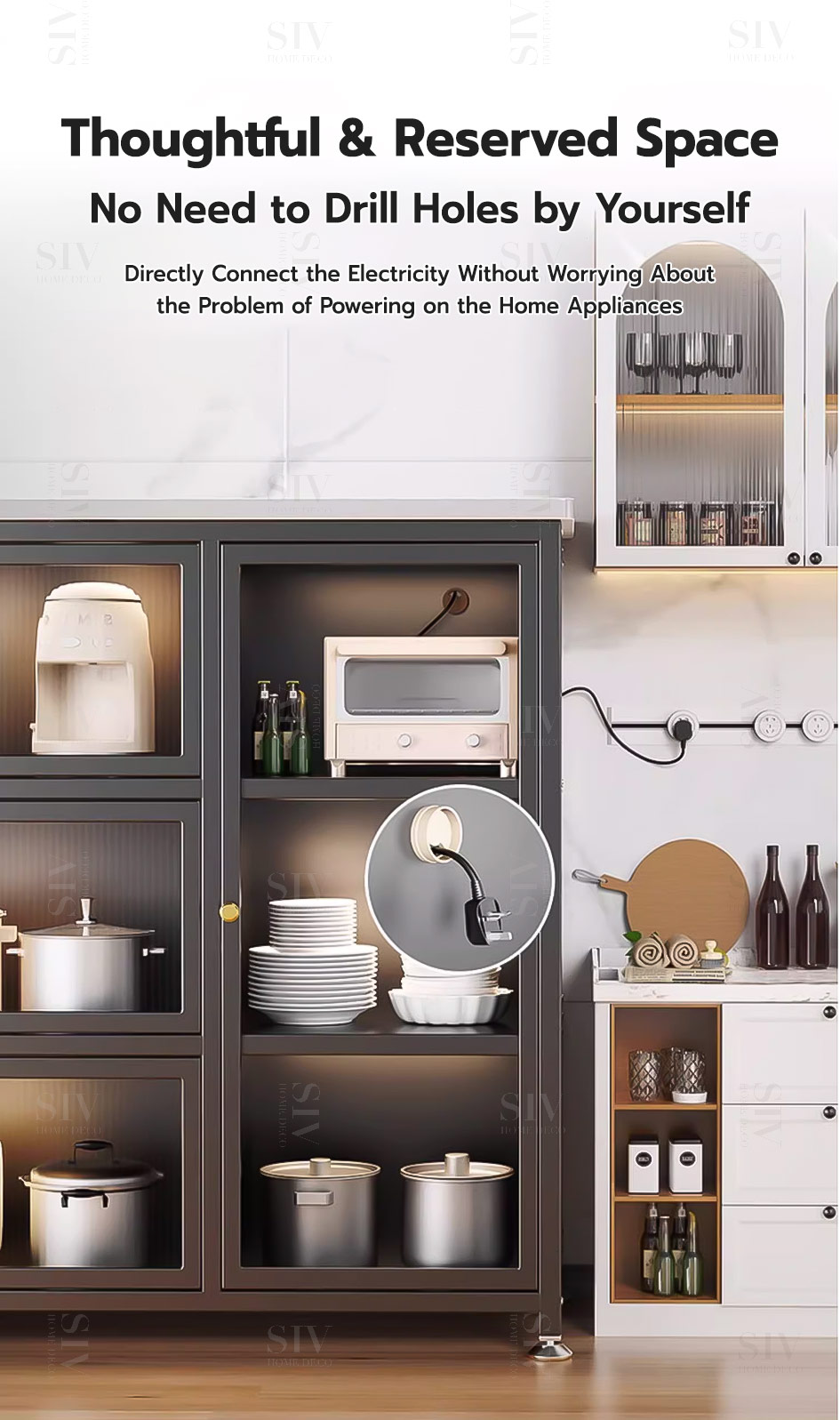 SIV Metal Display Cabinet With Transparent Door Steel Cabinet For ...