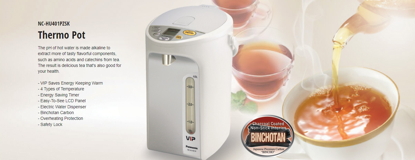 PANASONIC 4.0L VIP ENERGY SAVING THERMO POT NC-HU401 NC-HU401P NC ...