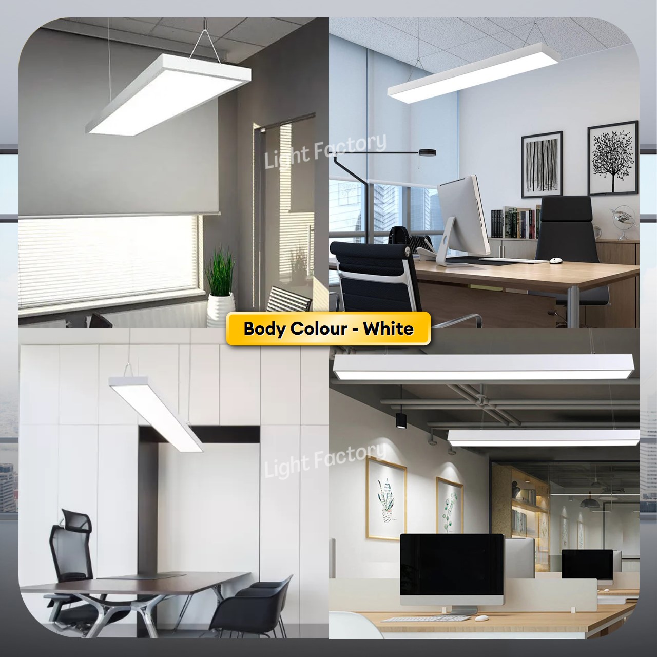 Office Pendant Light 4FT LED T8 Linear Light Casing Kalimantang Tube ...