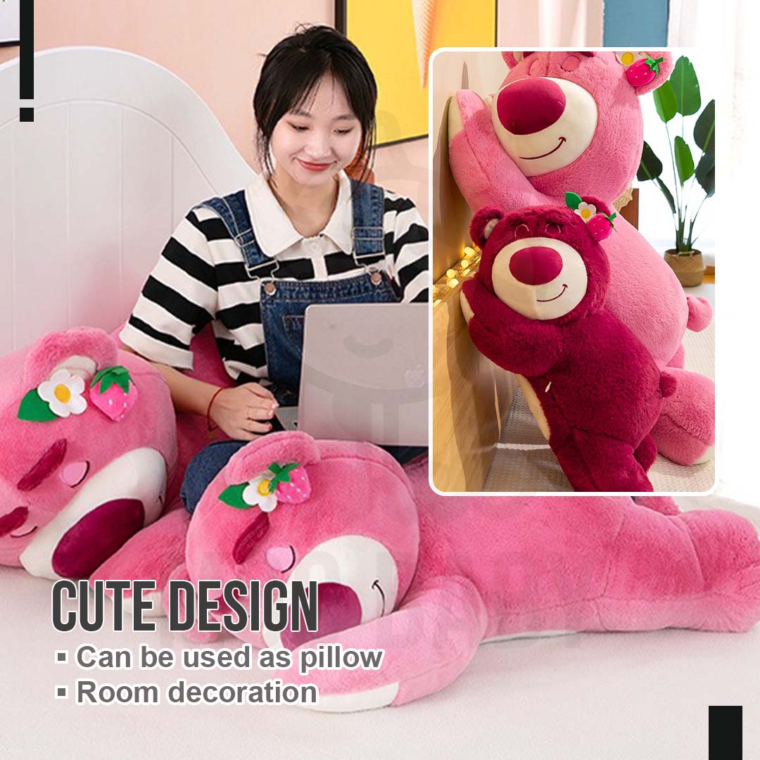 ⭐Moo Baby Patung Lotso Bear Boneka Lotso Strawberry Bear Lotso Doll ...