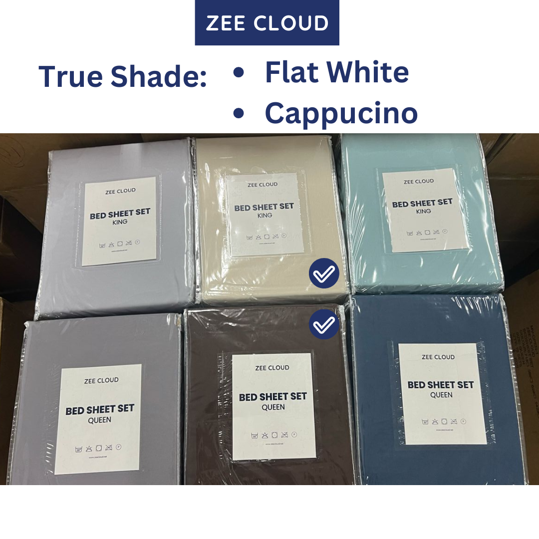 Zee Cloud® Premium Bed Sheet Set - Coffee Series/Cadar/Bedsheet ...