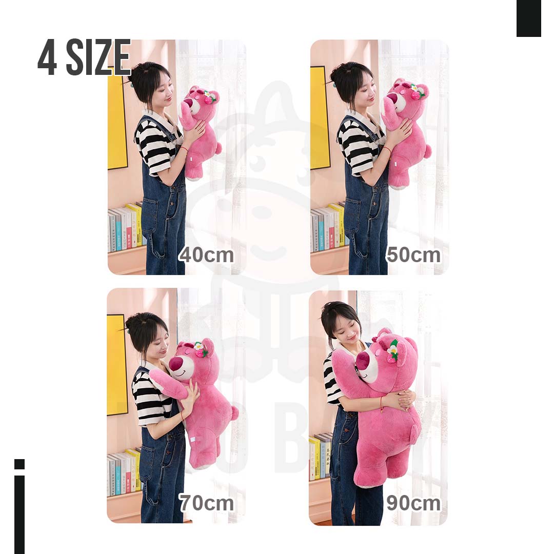 ⭐Moo Baby Patung Lotso Bear Boneka Lotso Strawberry Bear Lotso Doll ...