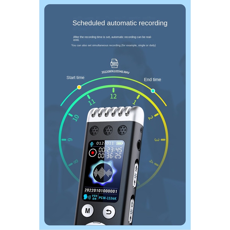 Digital Voice Recorder 240H | Audio Recording Media Player MP3 | IPS ...