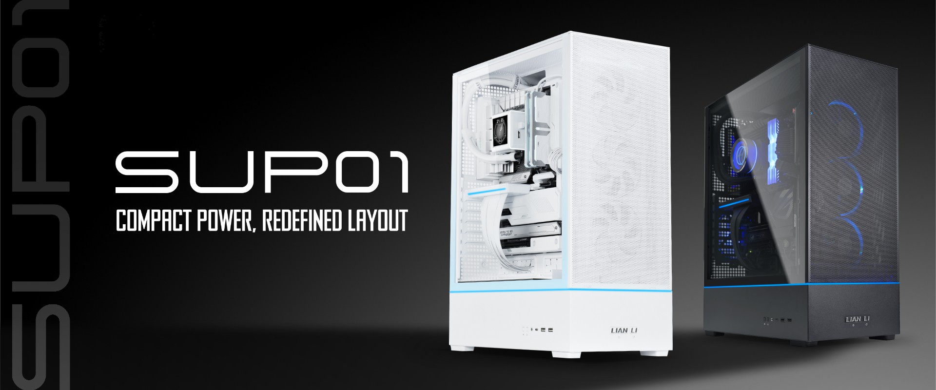 Lian Li SUP01 ATX Desktop PC Gaming Case - Black/White | Shopee Malaysia