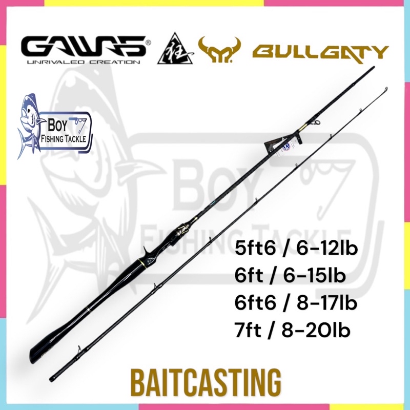2024 GAWAS BULLGATY SPINNING BAITCASTING ROD FISHING ROD Dash Demo ...