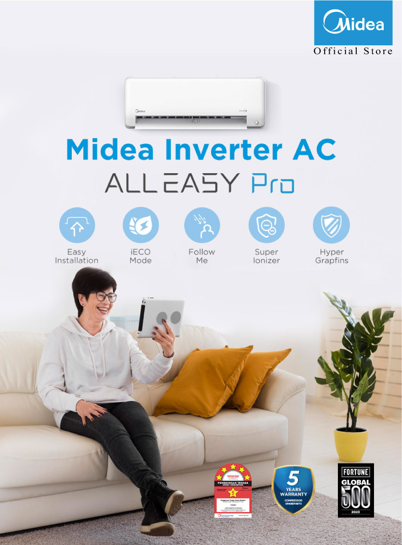 Midea ( MSEPB-10CRFN8 / MSEPB-13CRFN8 / MSEPB-19CRFN8 / MSEPB-25CRFN8 ) All Easy Pro R32 ...
