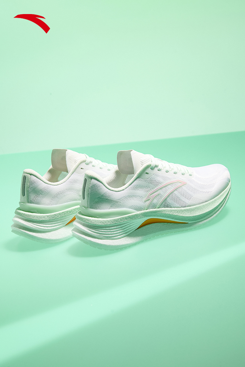 ANTA Women G21 PRO Running Shoes 1224B5561-1- Paper White/ Light green ...
