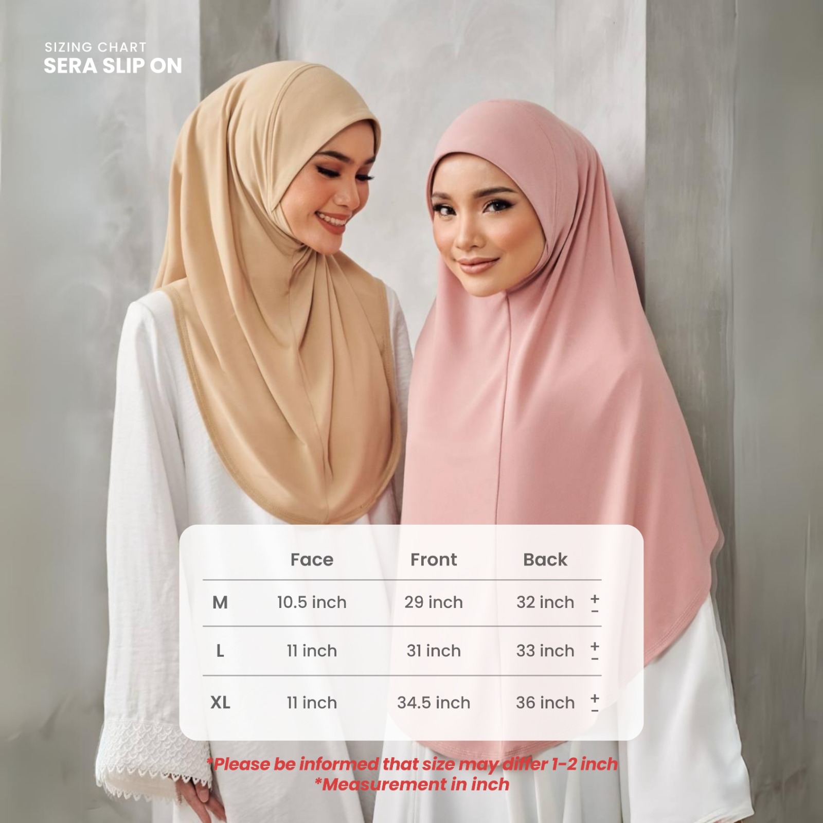 Radiusite Sera - INSTANT HIJAB PREMIUM MOSS CREPE 3 SIZE TUDUNG SARUNG ...