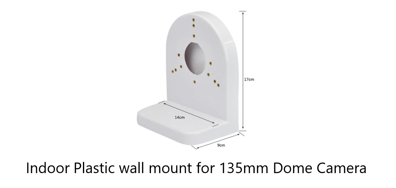 CCTV Indoor Camera Bracket Plastic Wall Mount for 140mm Turret Dome ...