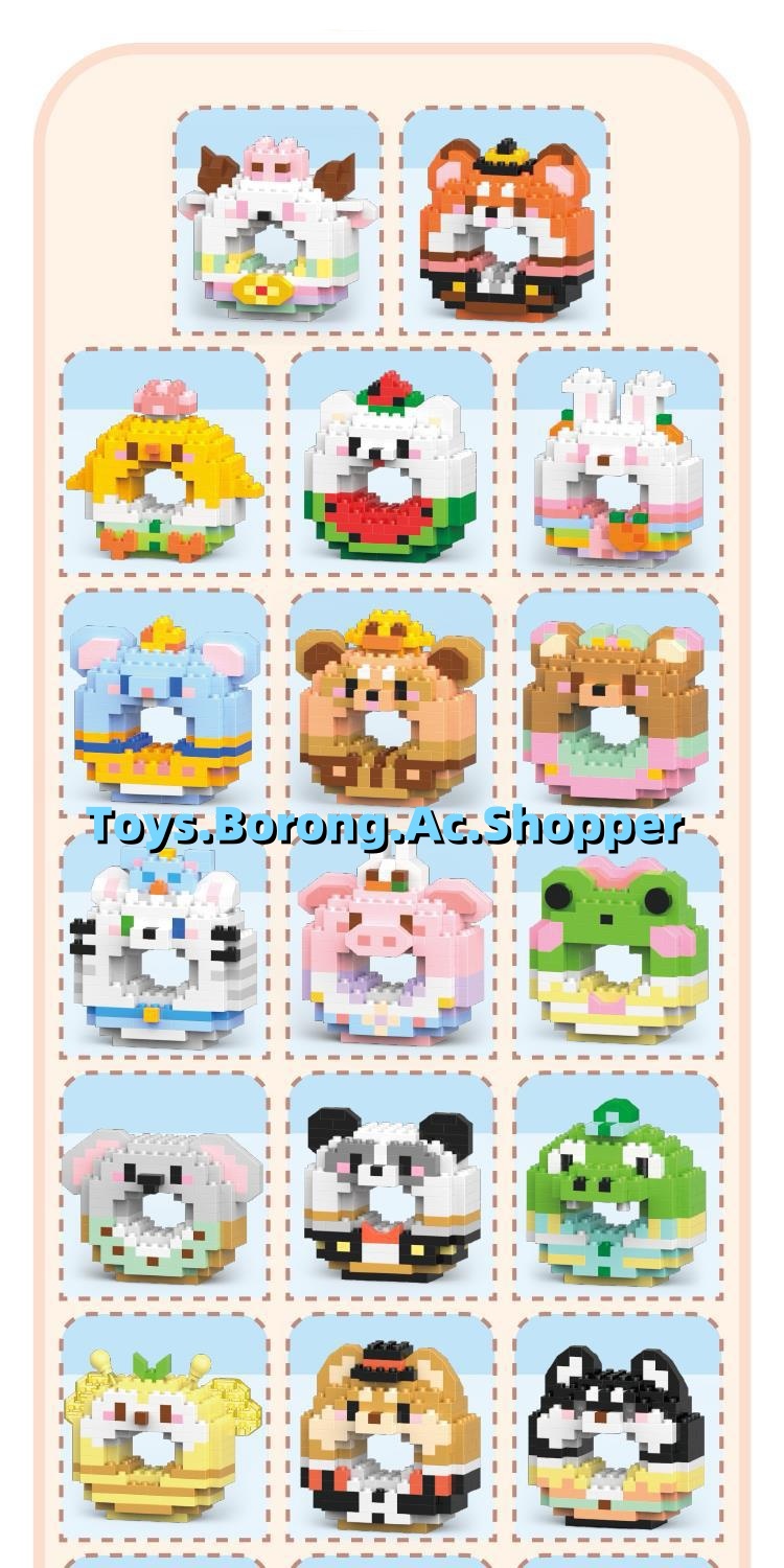 Lele Building Block Nano Bricks Cute Cartoon 5mm 8mm 14 y 24 Donut ...