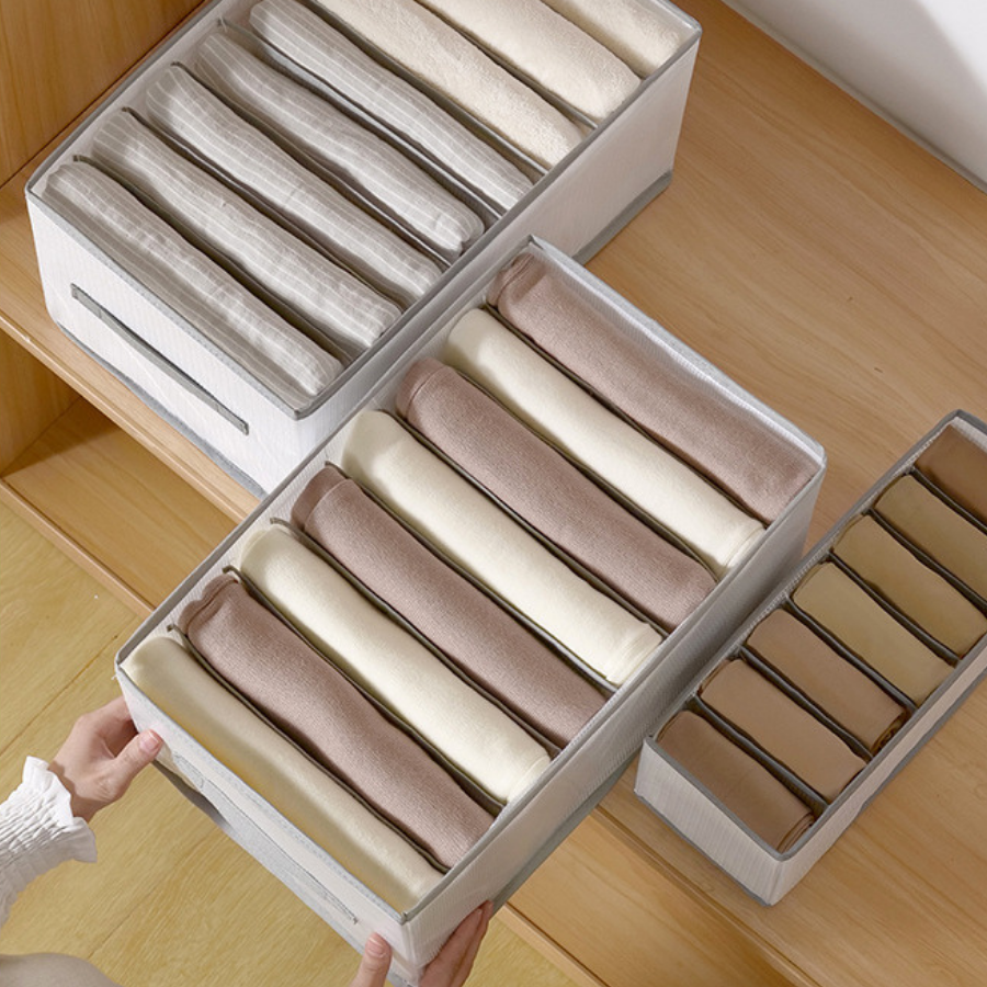 Wardrobe Organizer Clothes Organizer Fabric Storage Box Tudung ...
