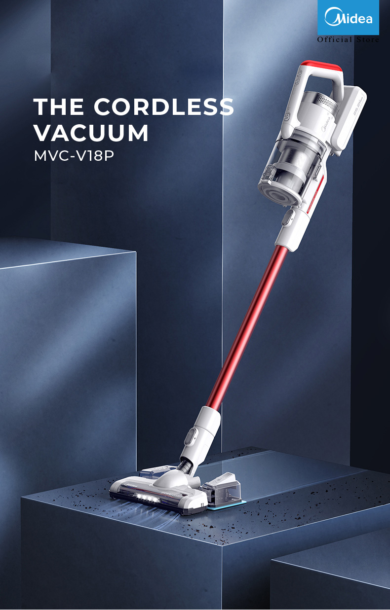 Midea MVC-V18P 2 In 1 Cordless Vacuum Cleaner | Shopee Malaysia