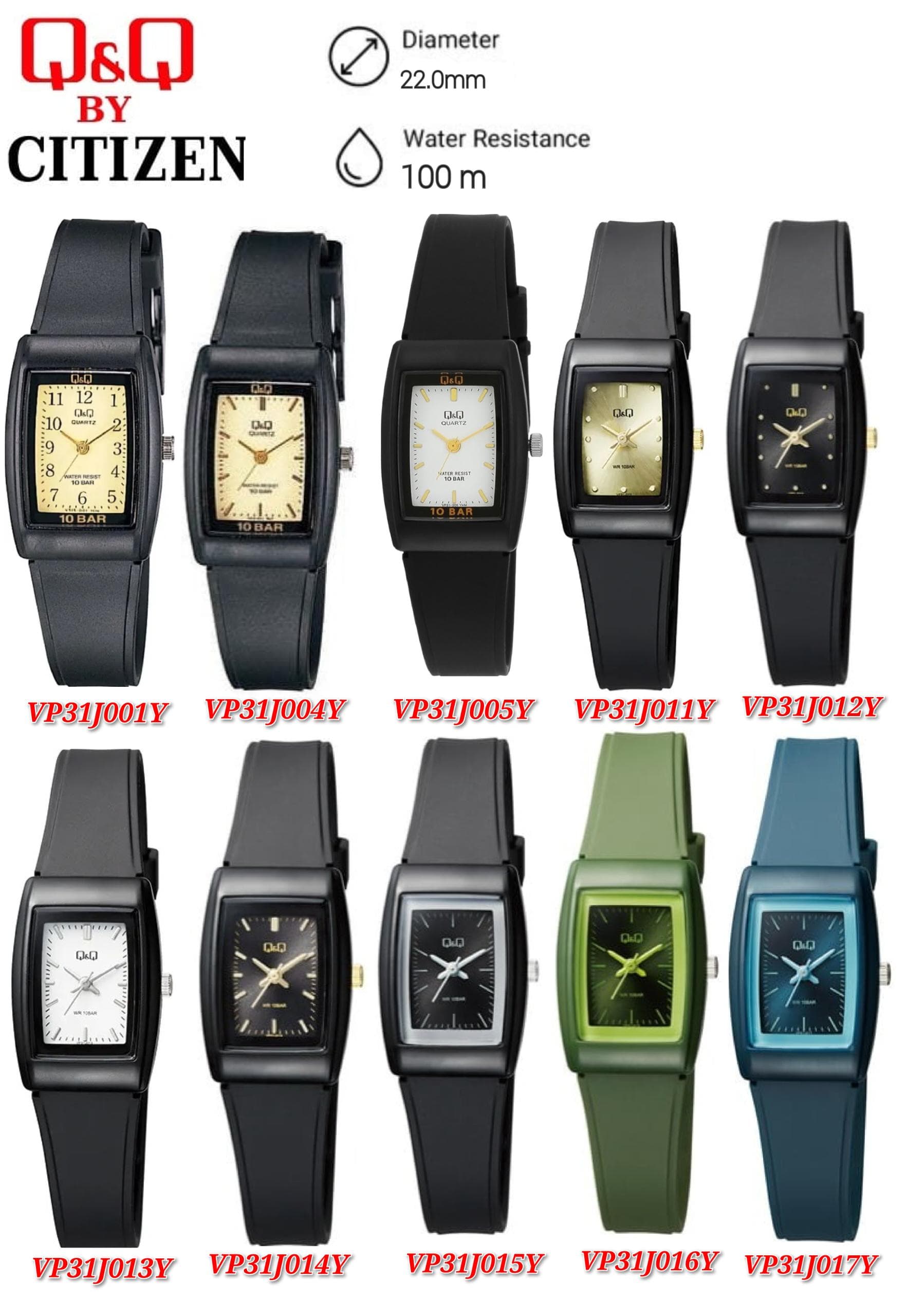 Q&Q Watch by Citizen Ladies Analog VP31 . | Shopee Malaysia