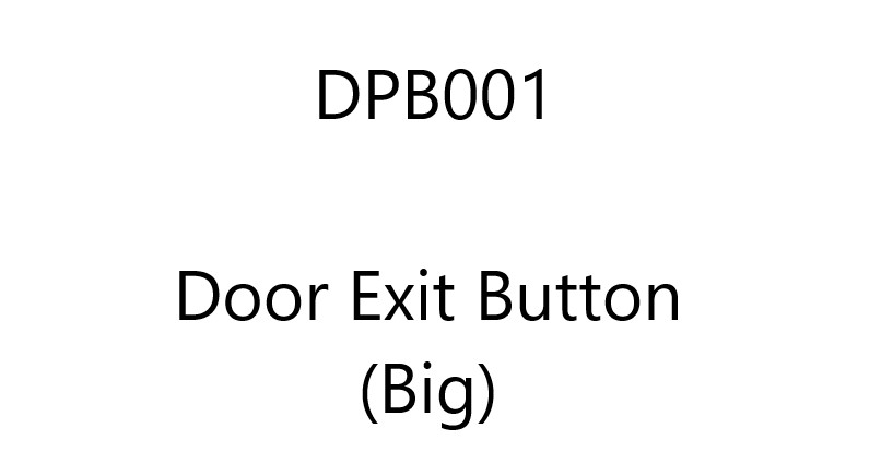 Big White Exit Push Button For Electromagnetic EM Lock Door Access ...