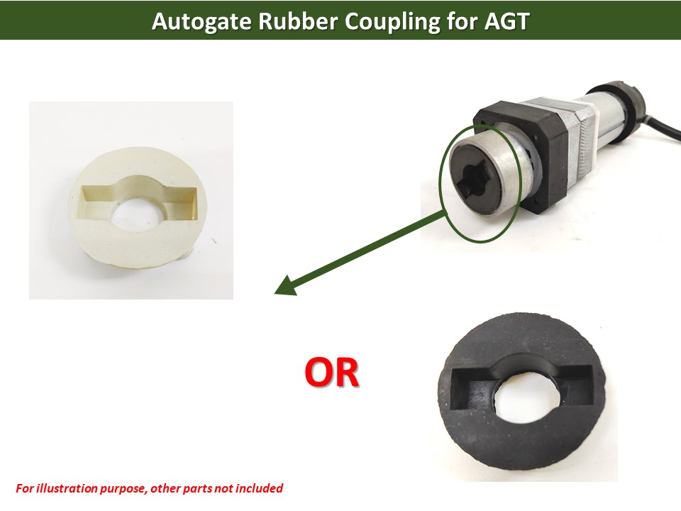 AGT Autogate Mini Motor accessories - Rubber Coupling / Arm Coupling ...