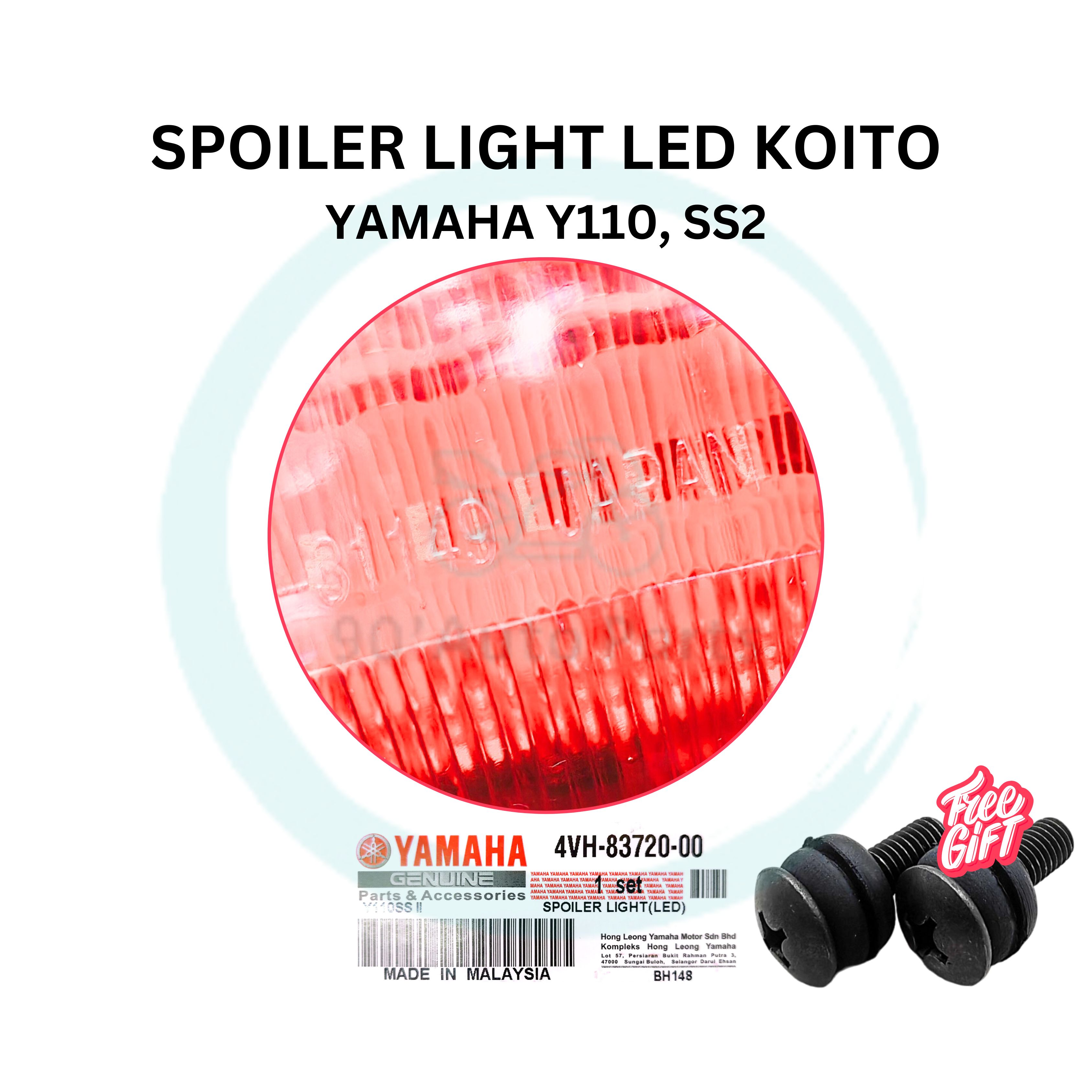 MOTOR YAMAHA Y110 SS2 4VH 3YR SPOILER LIGHT LED KOITO JAPAN SPOILER ...