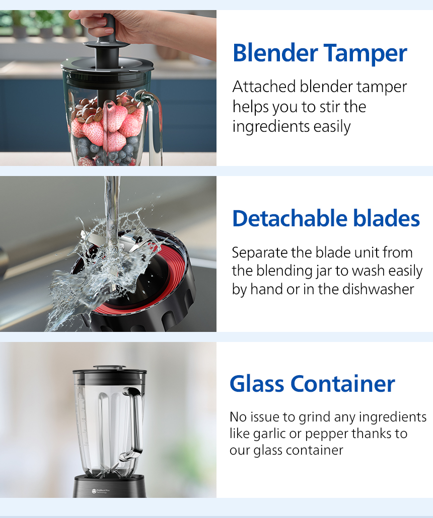 Philips HR3030 High Speed Blender 2L ProBlend Plus - 25% More Power ...