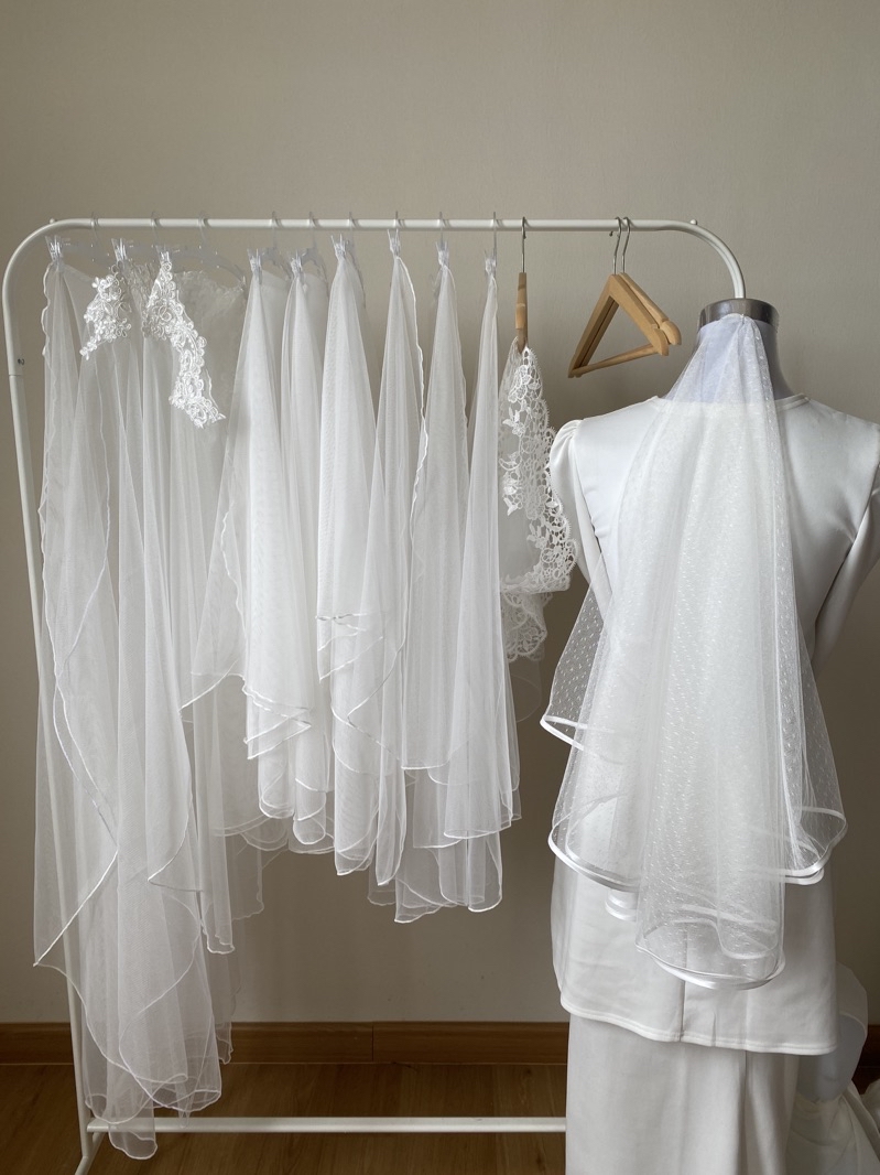 Veil NIKAH OFFWHITE Bridal veil Wedding veil Nikah tunang Malaysia ...