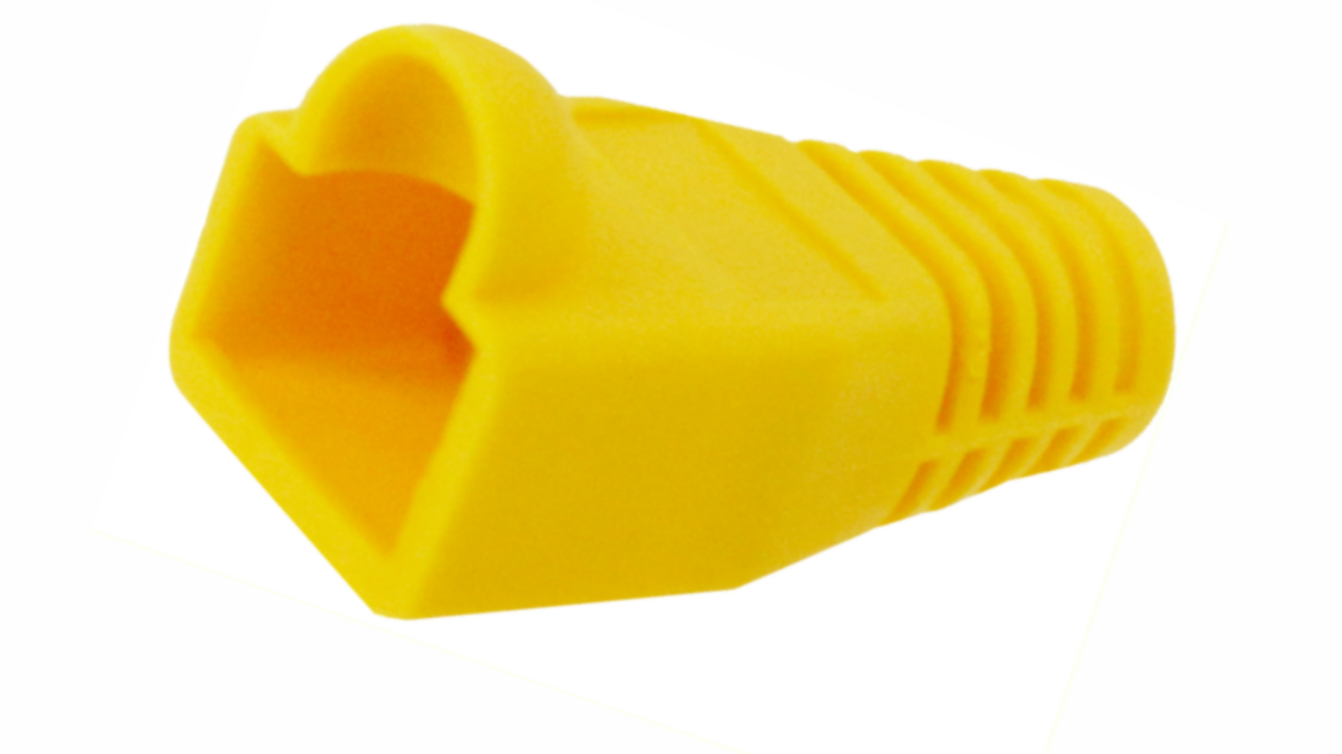 Yellow Rubber Boots RJ45 LAN Network Internet Cat5e Cat6 Crystal Plug ...