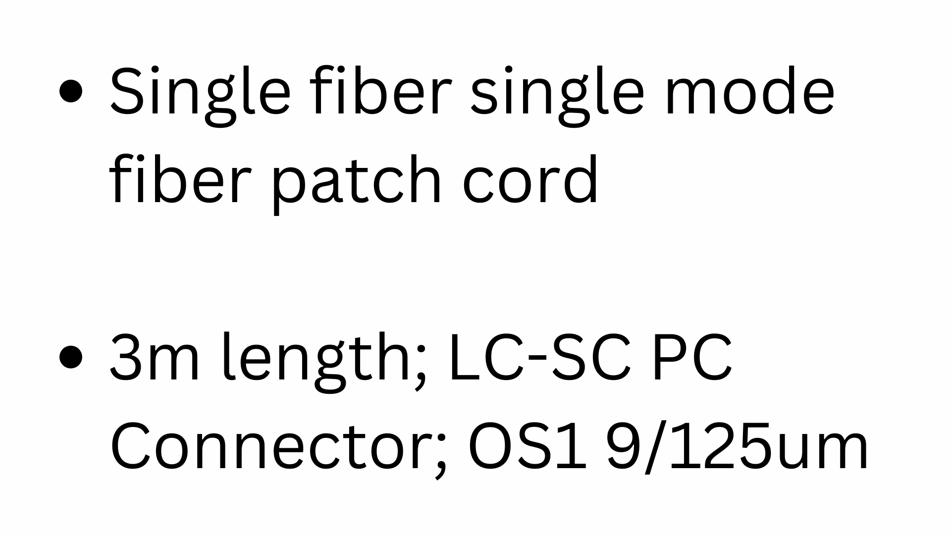 Simplex Single Mode Fiber Optic LC to SC LC-SC SC-LC 3m 3Meter Patch ...