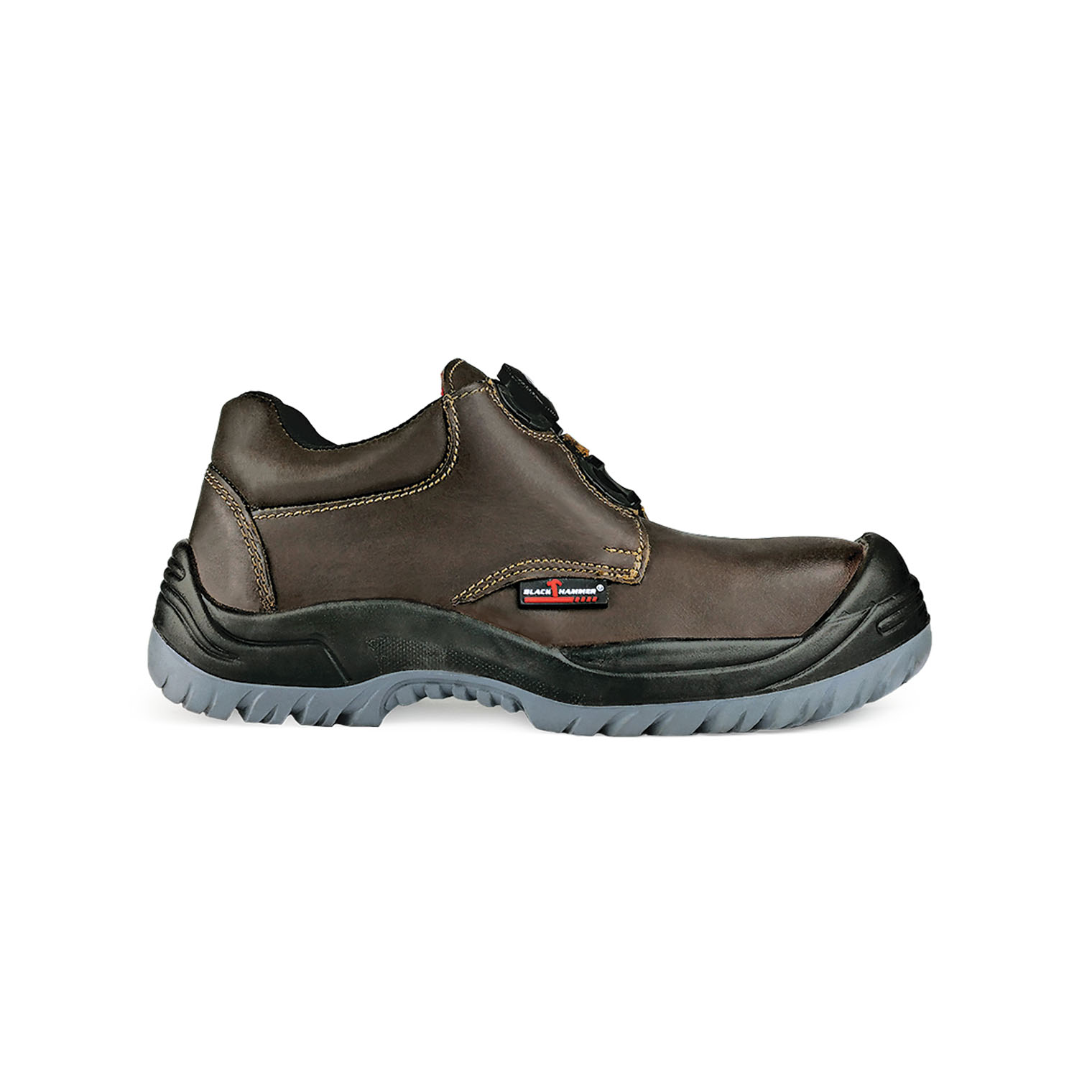 Black Hammer Men Low Cut with Fastlock Safety Shoe BH-1505-BI | Shopee ...