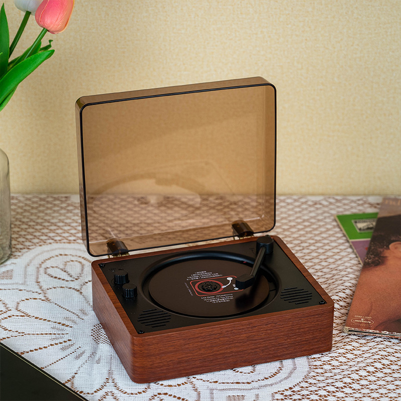 Portable Retro CD Player Bluetooth USB (Transparent Cover) Rechargeable ...
