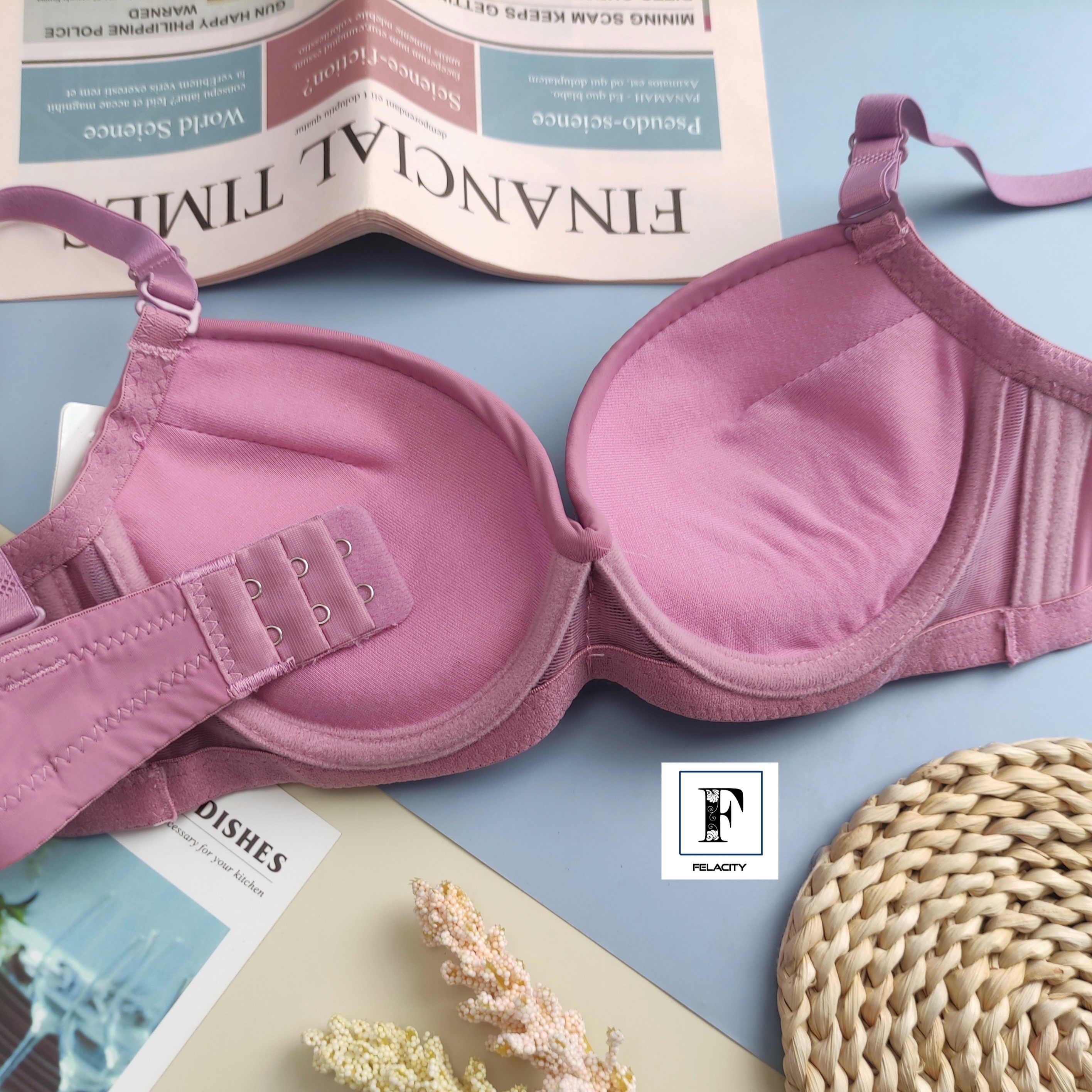 Women Bra Wired Thick Sponge Push Up Plain Cup A Baju Dalam Wanita ...