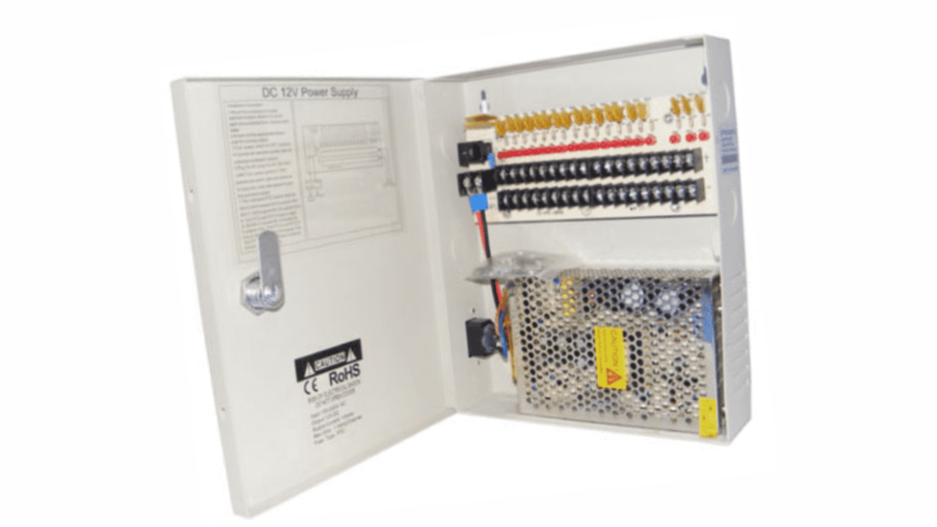 Centralized CCTV Power Supply 12V 10A 18 Way 18 Channel Individual ...