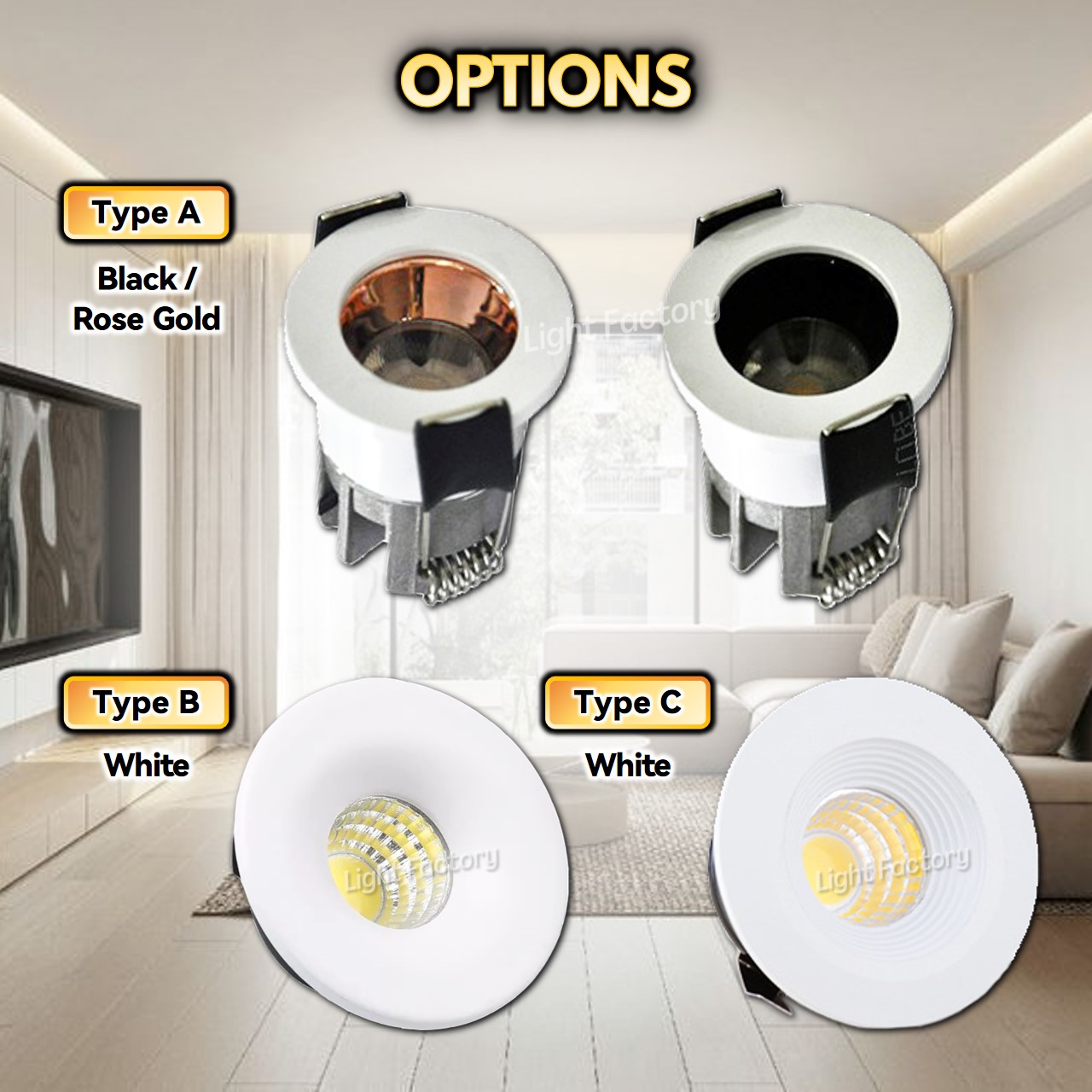 SOVER LED Spotlight 3W Recessed Cabinet Light LED Recessed Eyeball ...