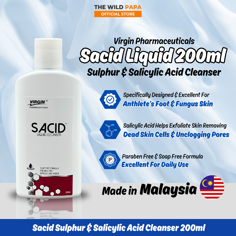 Sacid Sulphur & Salicylic Acid Soap 100g Sacid Soap Skin Fungal Soap ...