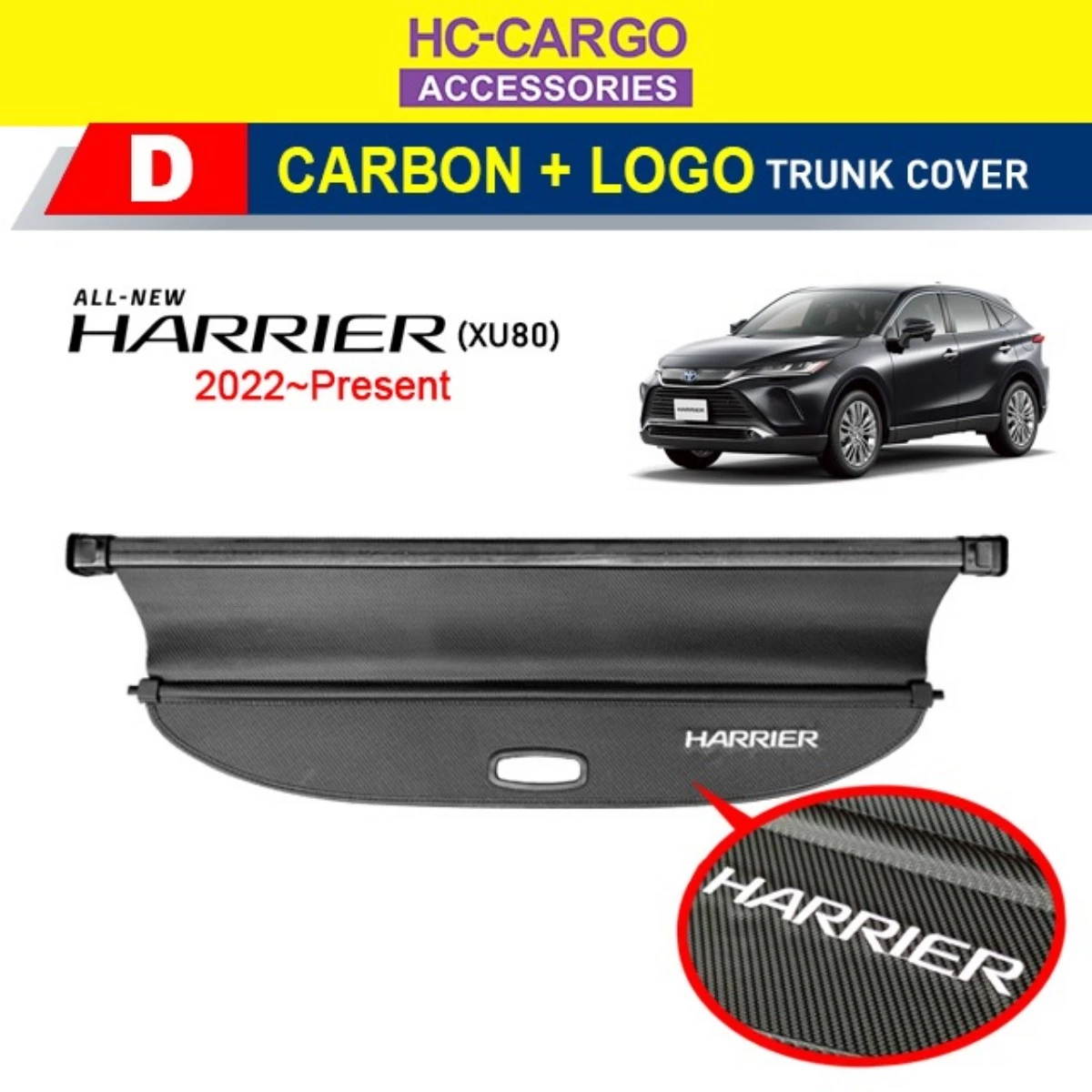 Toyota Harrier XU80 2020 - 2025 Variations Boot Cover Retractable Trunk ...