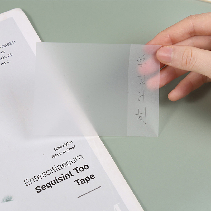 𝟱𝟬 𝗦𝗛𝗘𝗘𝗧𝗦 / 𝗣𝗔𝗖𝗞 》Reusable Transparent Sticky Note Clear Memo Pad ...