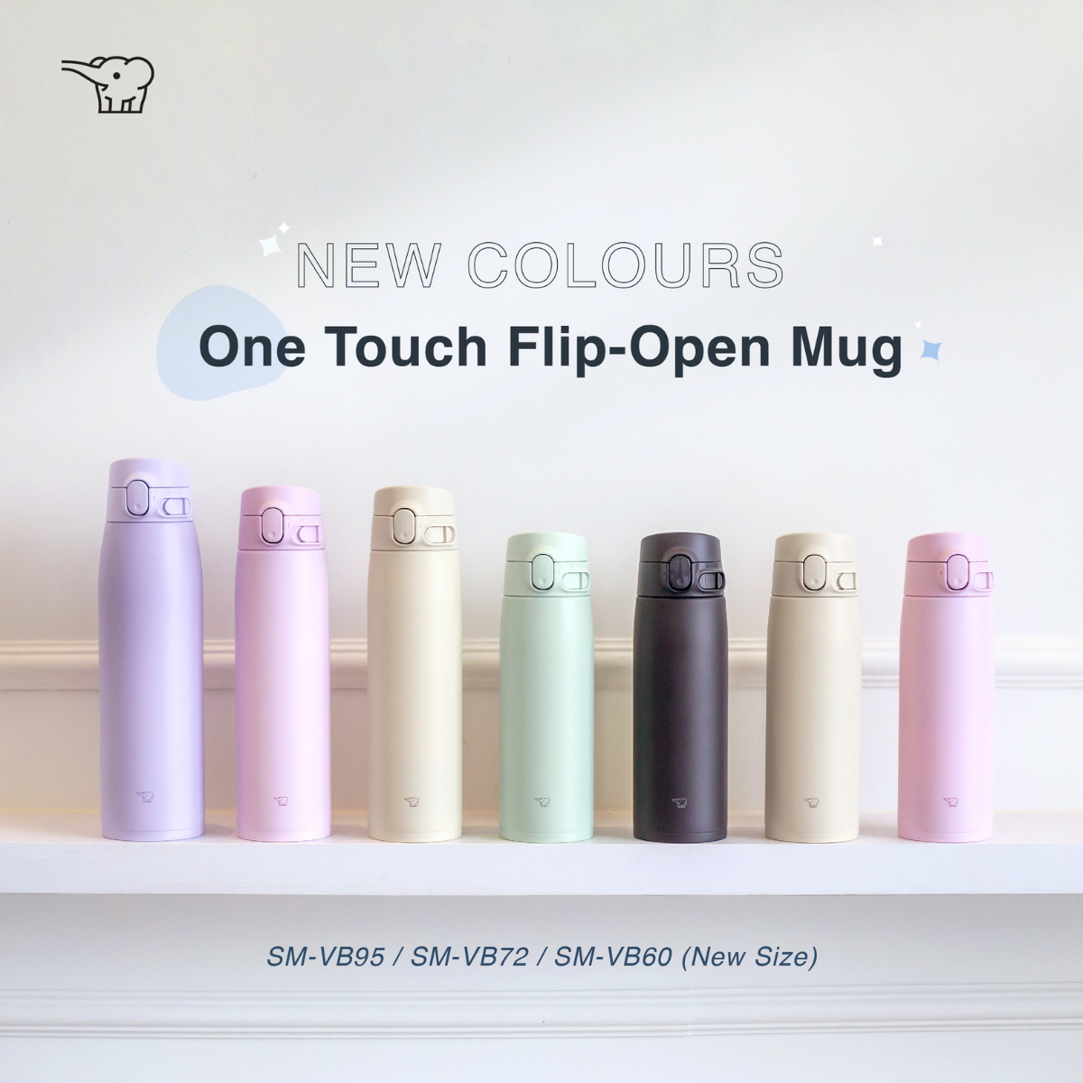 ZOJIRUSHI 0.6L/0.72L/0.95L S/S ONE TOUCH FLIP-OPEN MUG - SM-VB60/VA72/VB72/VB95/VS95 | Shopee ...