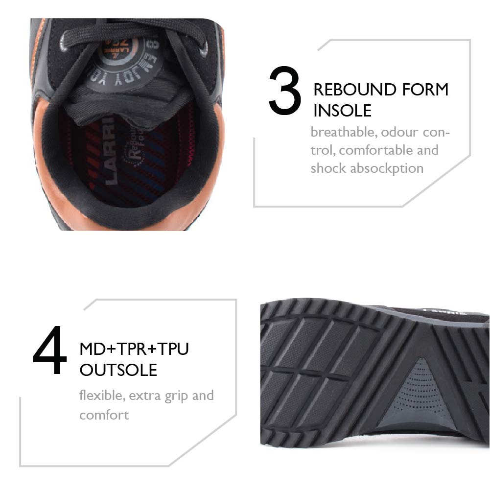 LARRIE Men Black Stylish Lace Up Sneakers 582410-WA1SV-1P-BLACK ...