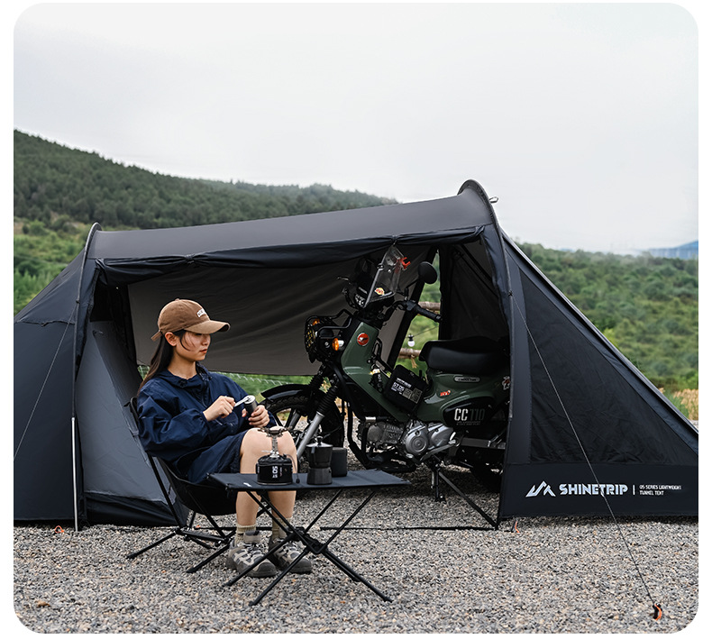 Shinetrip 05 Series Tunnel Tent 1 Room 1 Living Hall Extendable Tarp ...