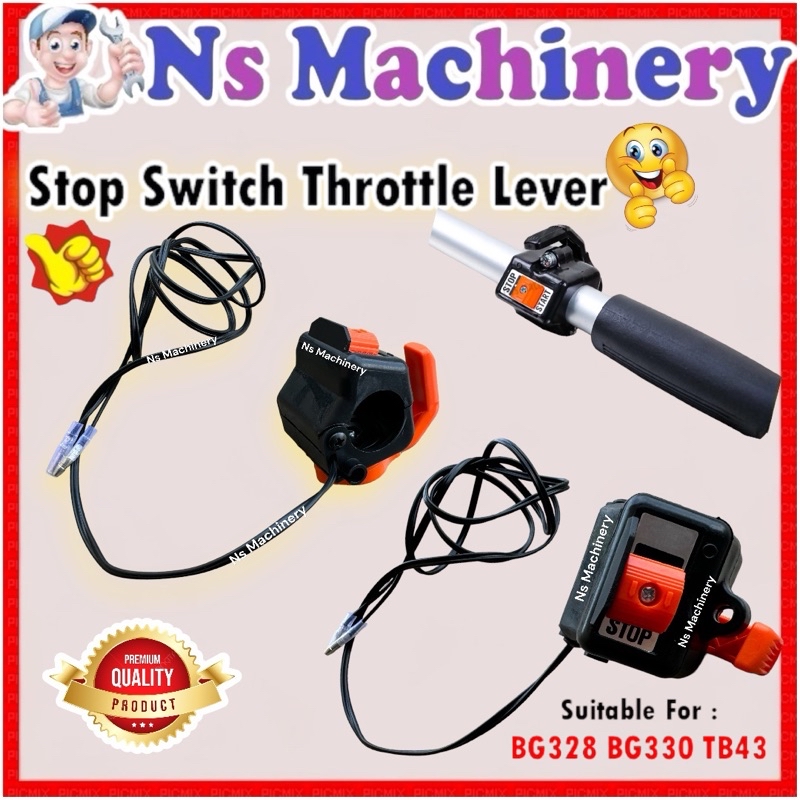 Brush Cutter Stop Switch Throttle Lever BG328 TL33 TL43 Mesin Rumput ...