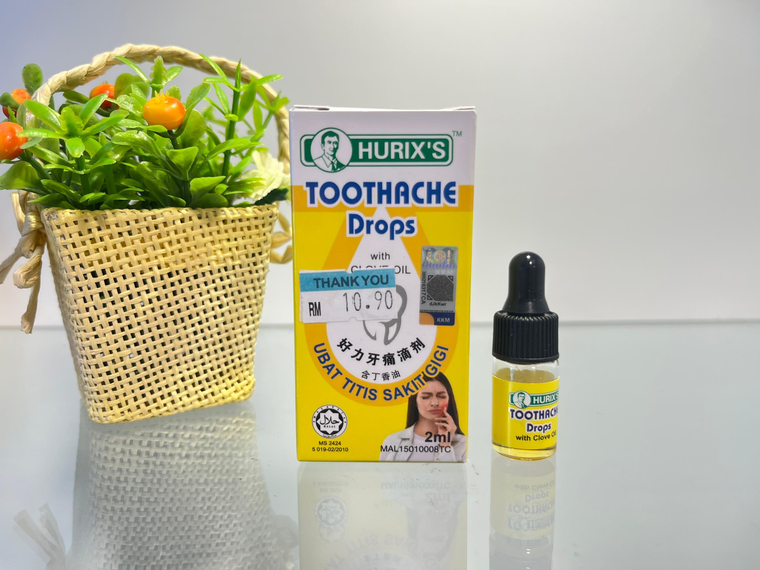 UBAT TITIS SAKIT GIGI 好力牙痛滴剂HURIX'S TOOTHACHE DROPS WITH CLOVE OIL RM12 ...