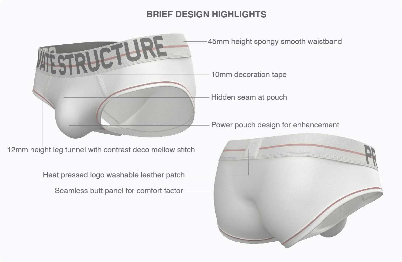 Private Structure Men Underwear MO-Lite Brief | Spender Lelaki - Brick ...