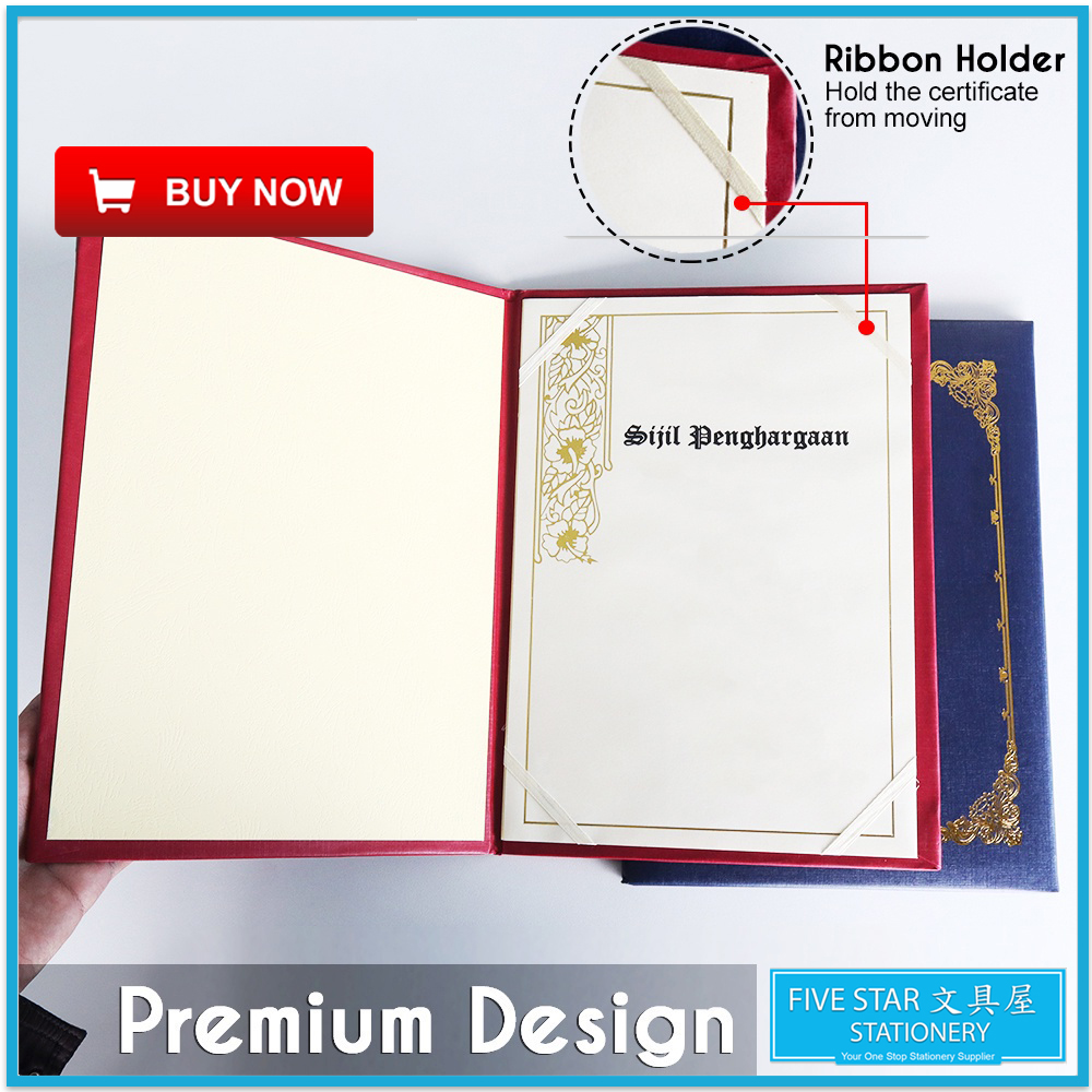 fivestar2u Certificate Folder Sijil Holder PVC Window Graduate ...