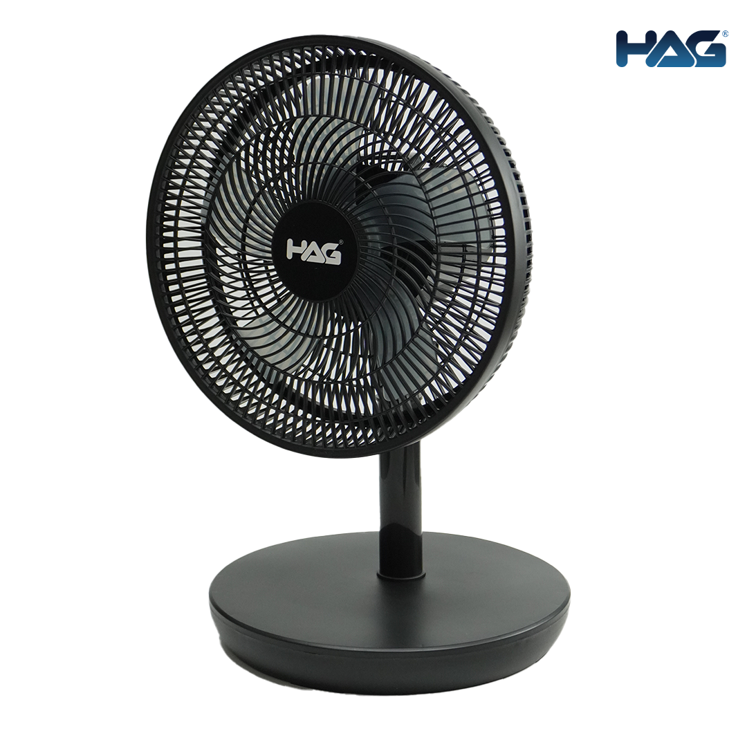 HAG® Solar Table Fan STF-001 [BK] 12" Mini Fan (1 YEAR WARRANTY ...