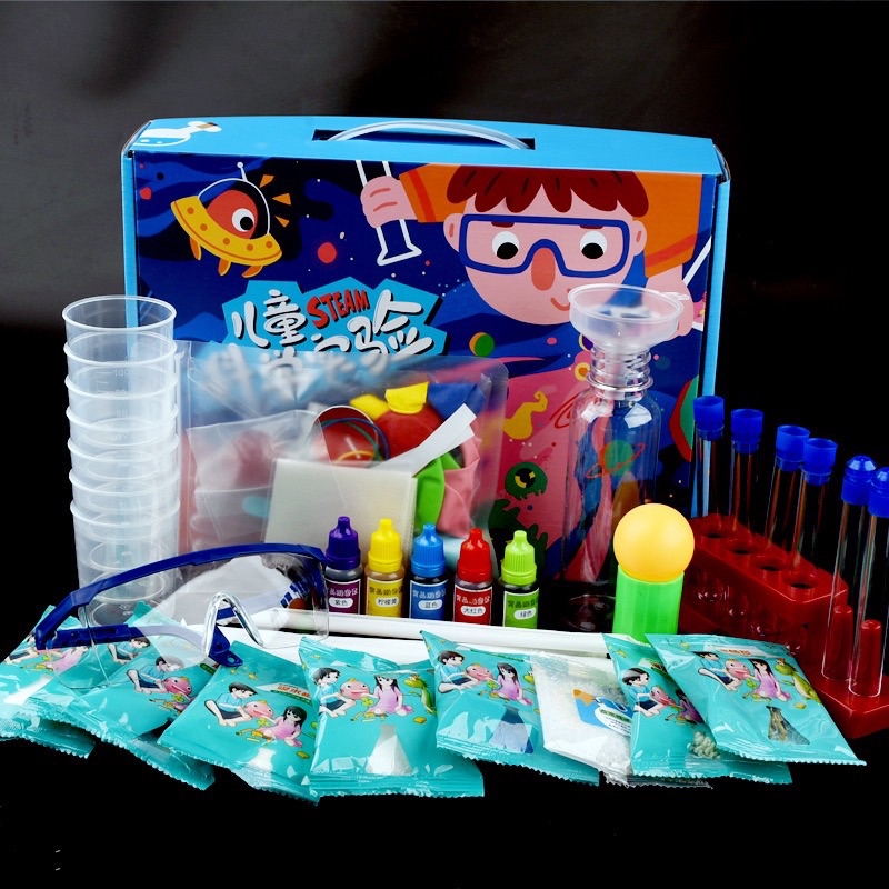 Kid Little Scientist Role Play Science Lab Toys Experiment Test Kit ...