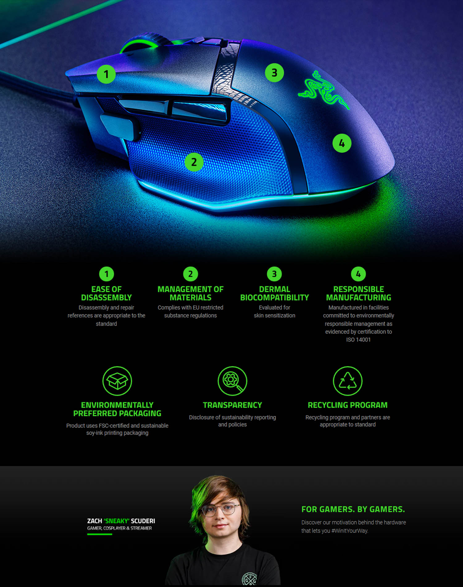 Razer Basilisk V3 Customizable Wired Chroma RGB Gaming Mouse | Optical ...