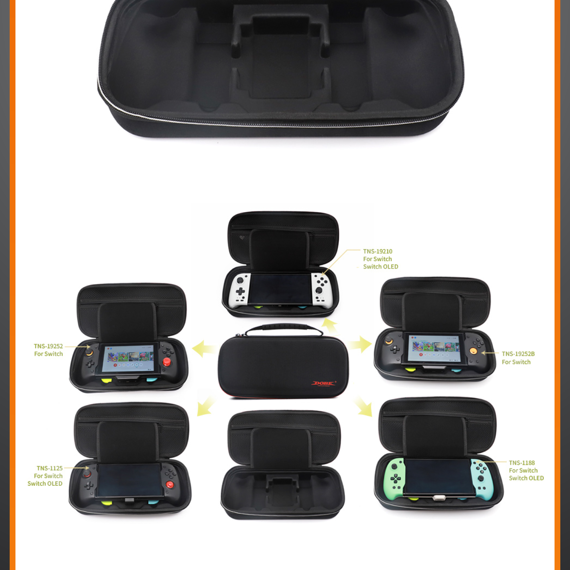 DOBE Nintendo Switch OLED V1/V2 Handle Grip Split Controller Storage ...