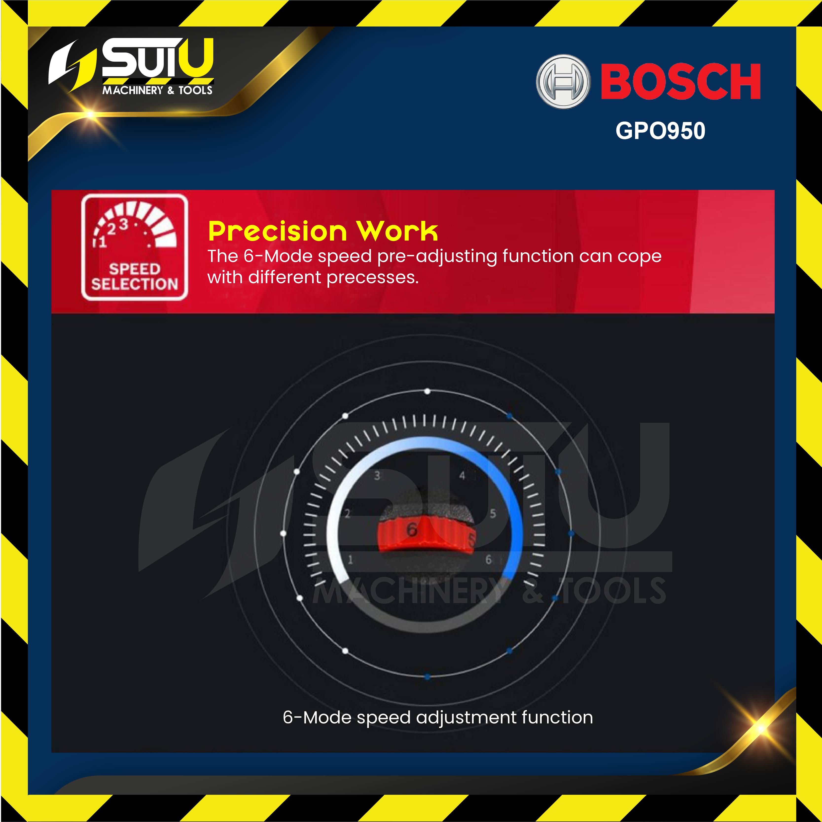 BOSCH GPO950 / GPO 950 180MM Professional Polisher 950W 2100RPM ...