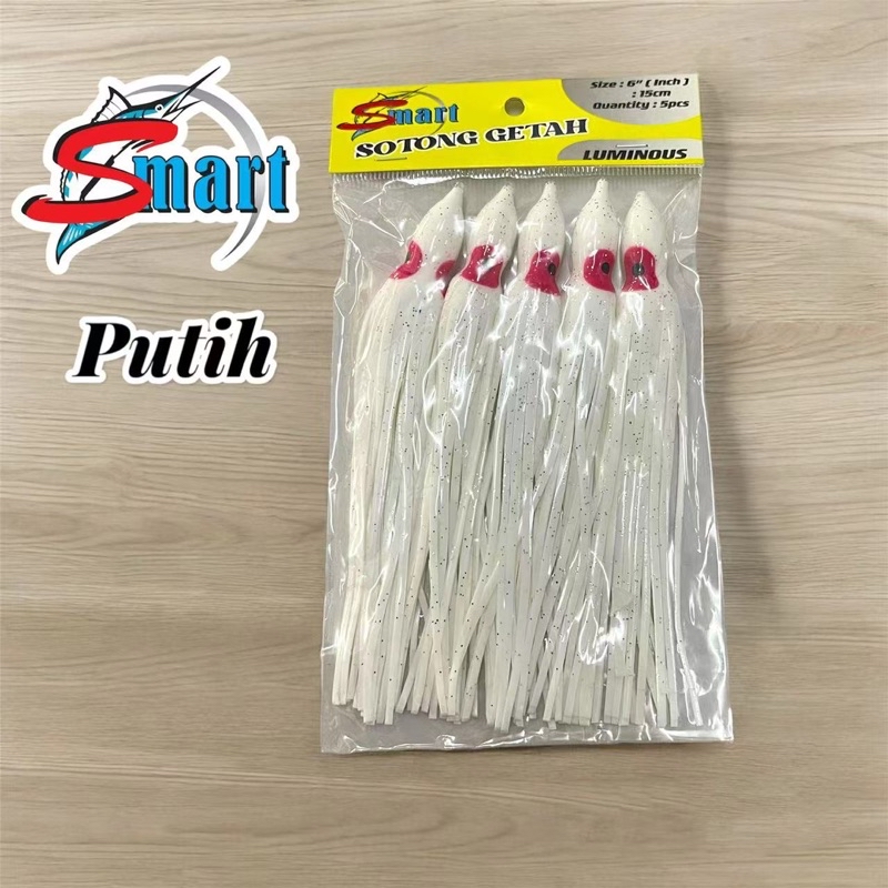SMARTFISHING SOTONG GETAH SOTONG TIRUAN SOFT SQUID SOFT BAIT PLASTIC LUMINOUS / Seahawk Sotong ...