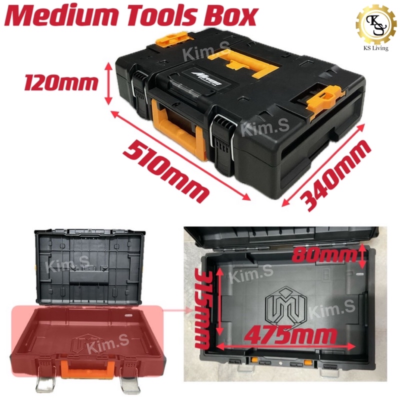 Kim.S Mivon Super M Tools Box Rolling Toolbox Multipurpose Case Drill ...